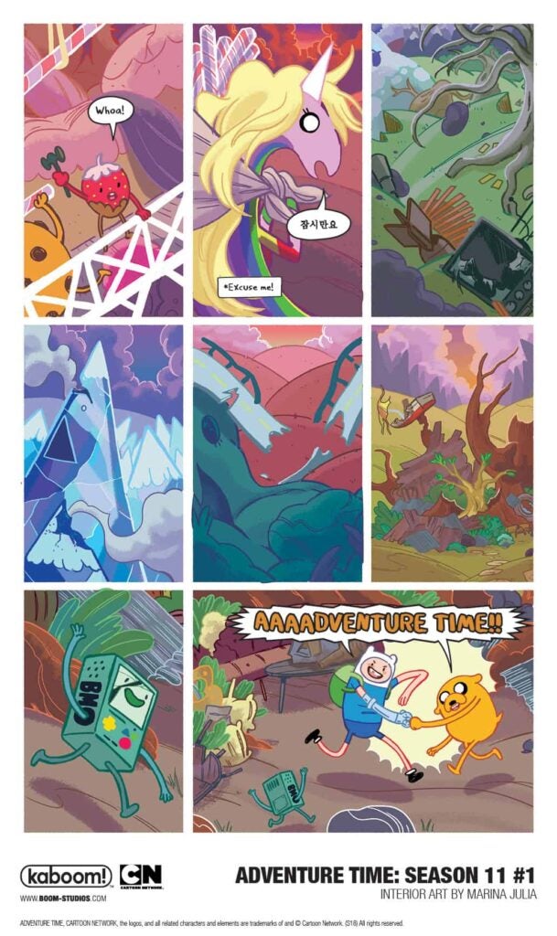 Adventure Time And Regular Show Comics