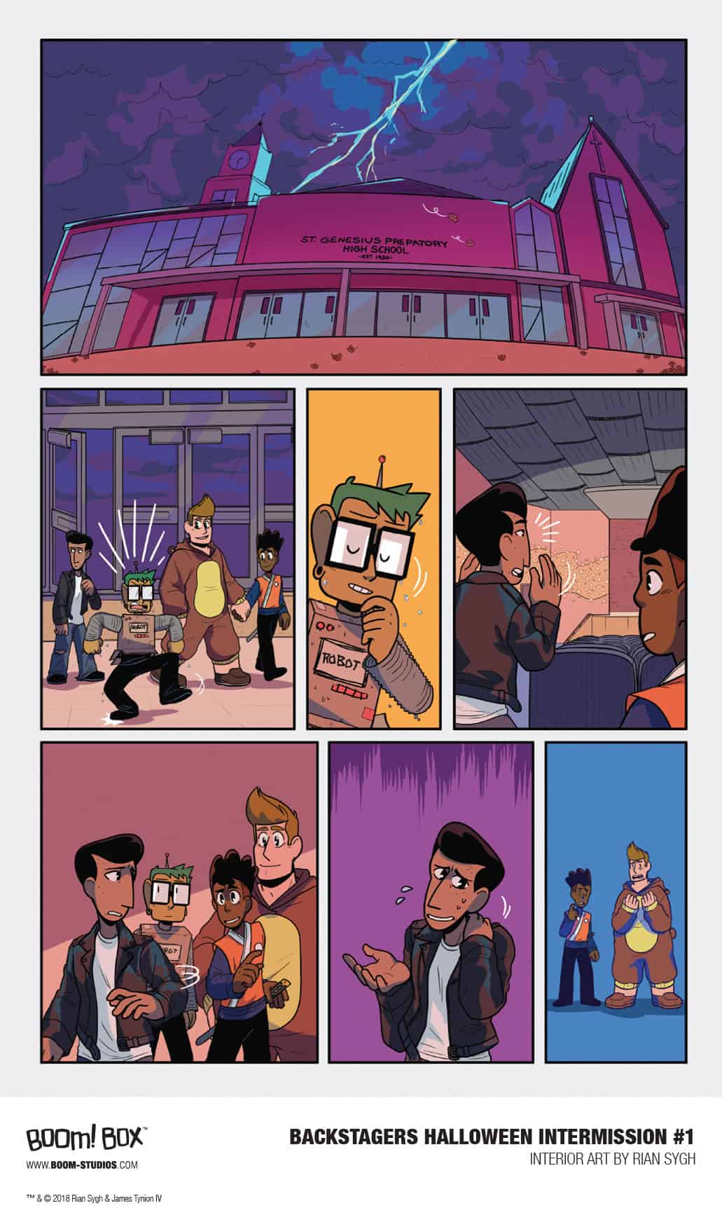 THE BACKSTAGERS HALLOWEEN INTERMISSION First Look – BOOM! Studios