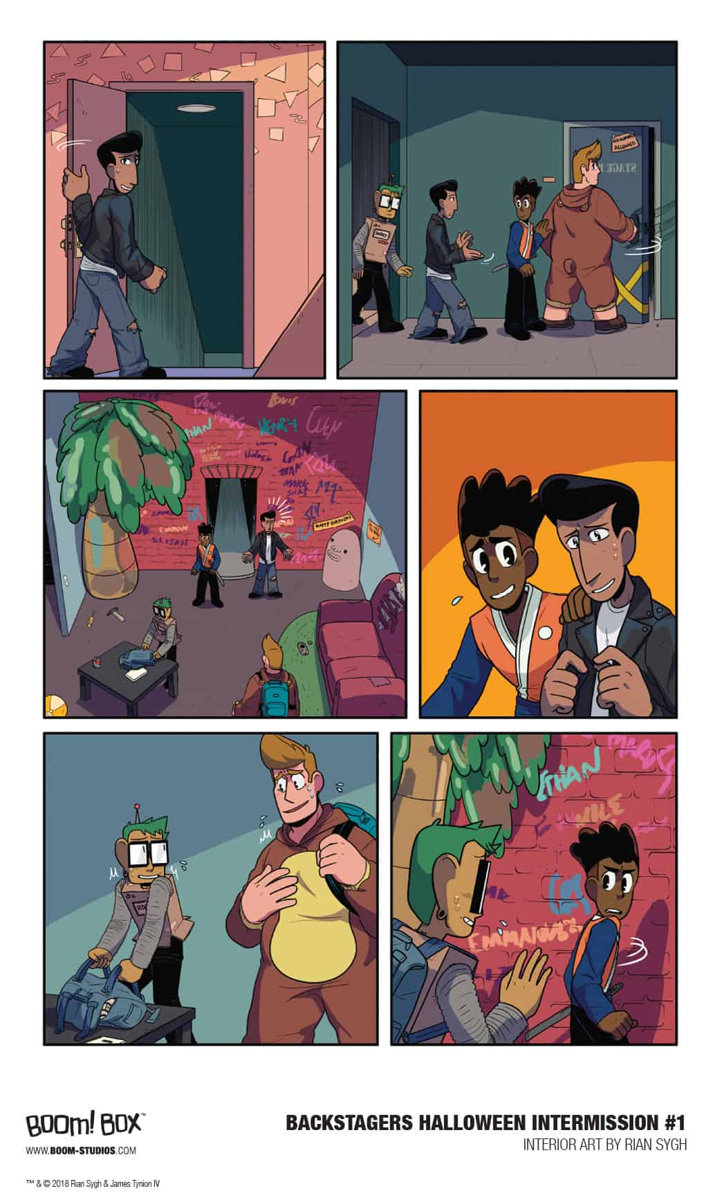 THE BACKSTAGERS HALLOWEEN INTERMISSION First Look – BOOM! Studios