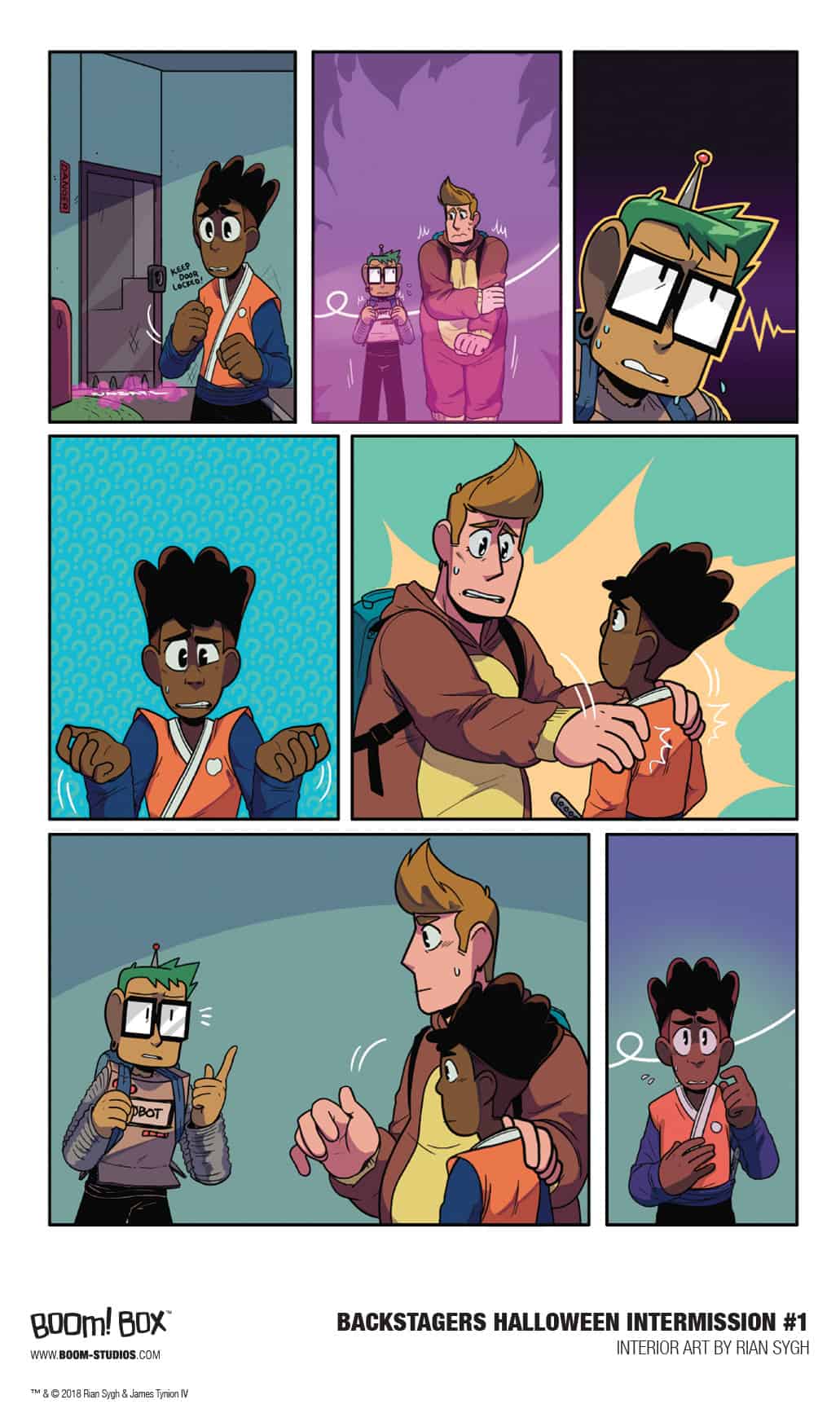 THE BACKSTAGERS HALLOWEEN INTERMISSION First Look – BOOM! Studios