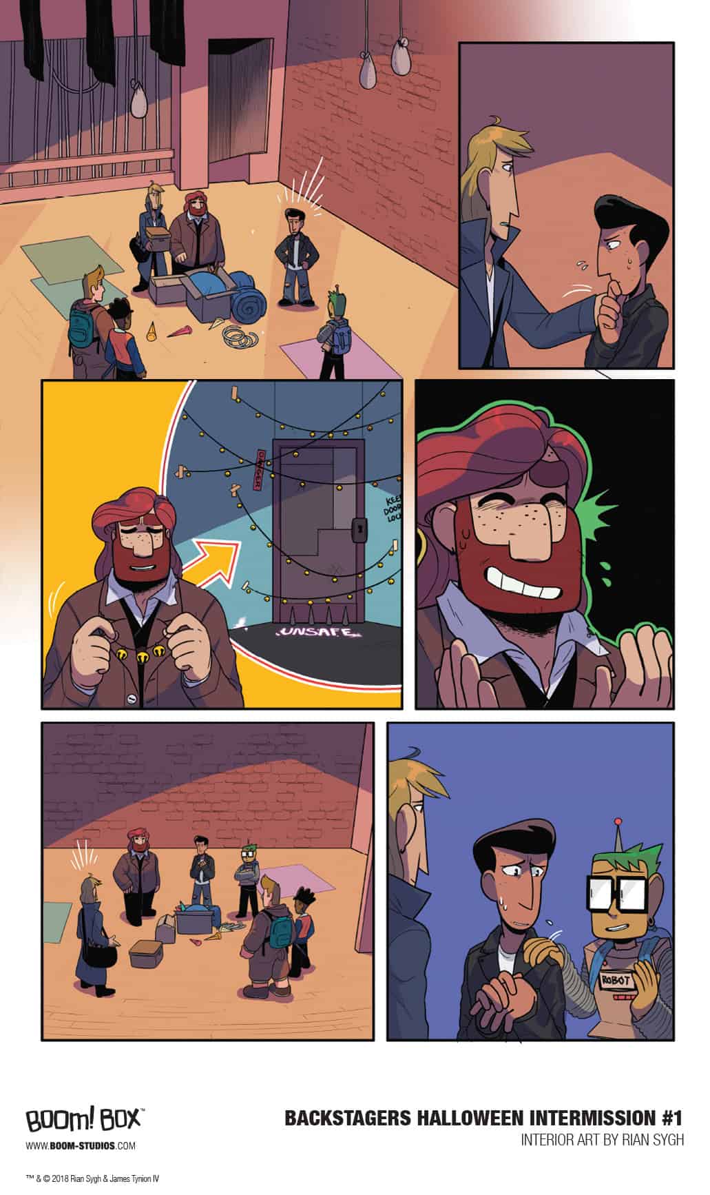 THE BACKSTAGERS HALLOWEEN INTERMISSION First Look – BOOM! Studios