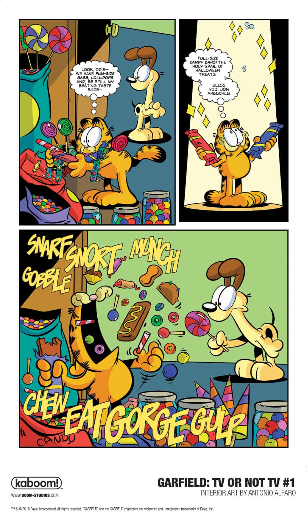 GARFIELD: TV OR NOT TV? #1 First Look – BOOM! Studios