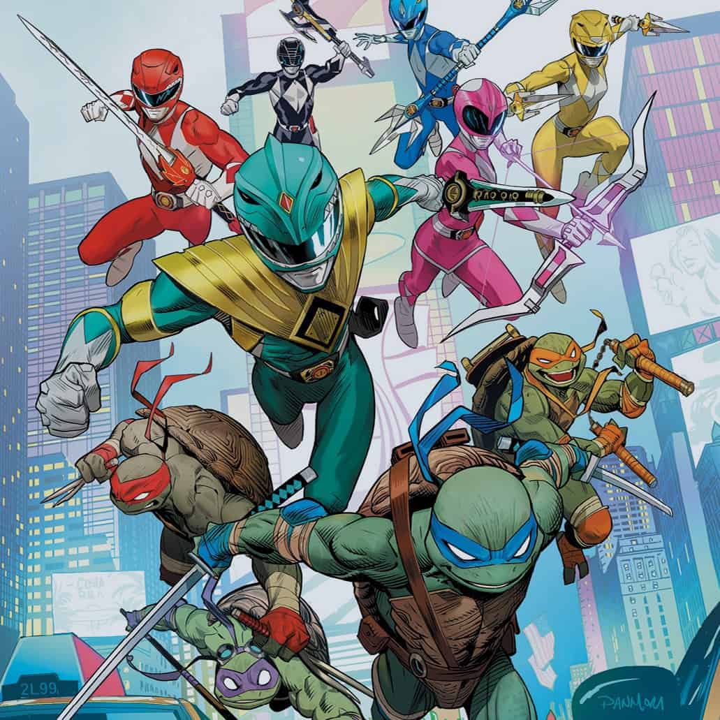 Mighty Morphin Power Rangers and Teenage Mutant Ninja Turtles Meet For ...
