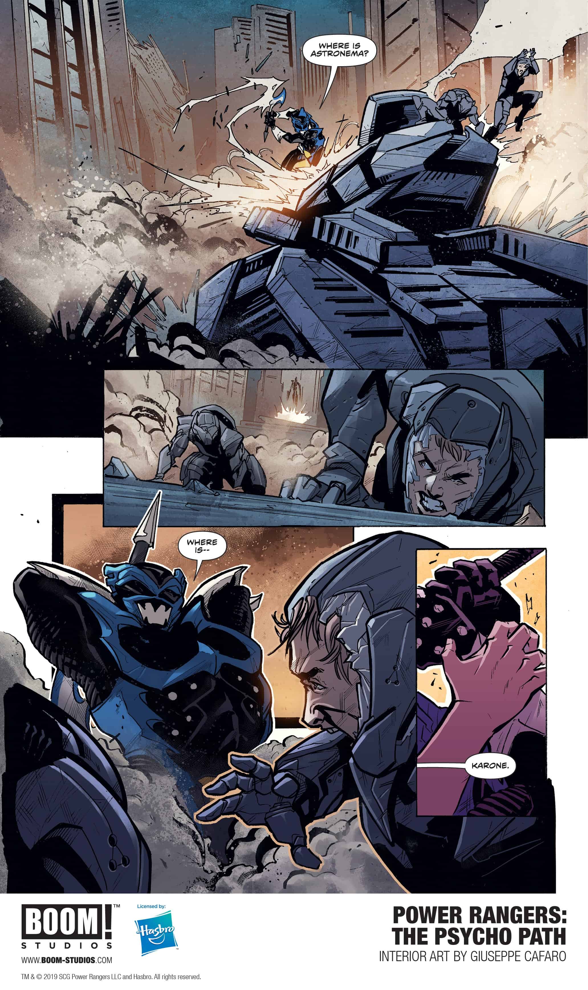 SABAN’S POWER RANGERS: THE PSYCHO PATH First Look – BOOM! Studios