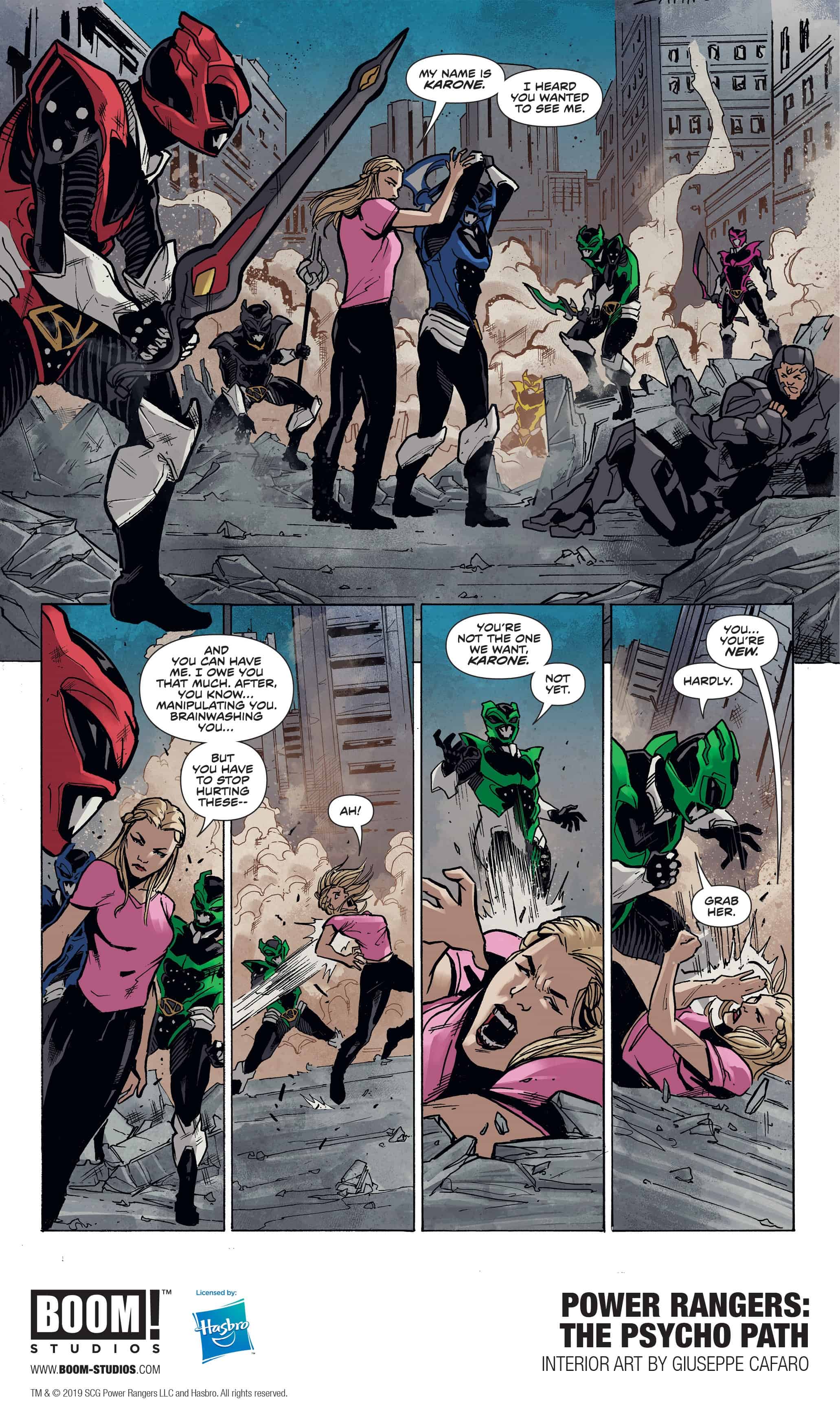 SABAN’S POWER RANGERS: THE PSYCHO PATH First Look – BOOM! Studios