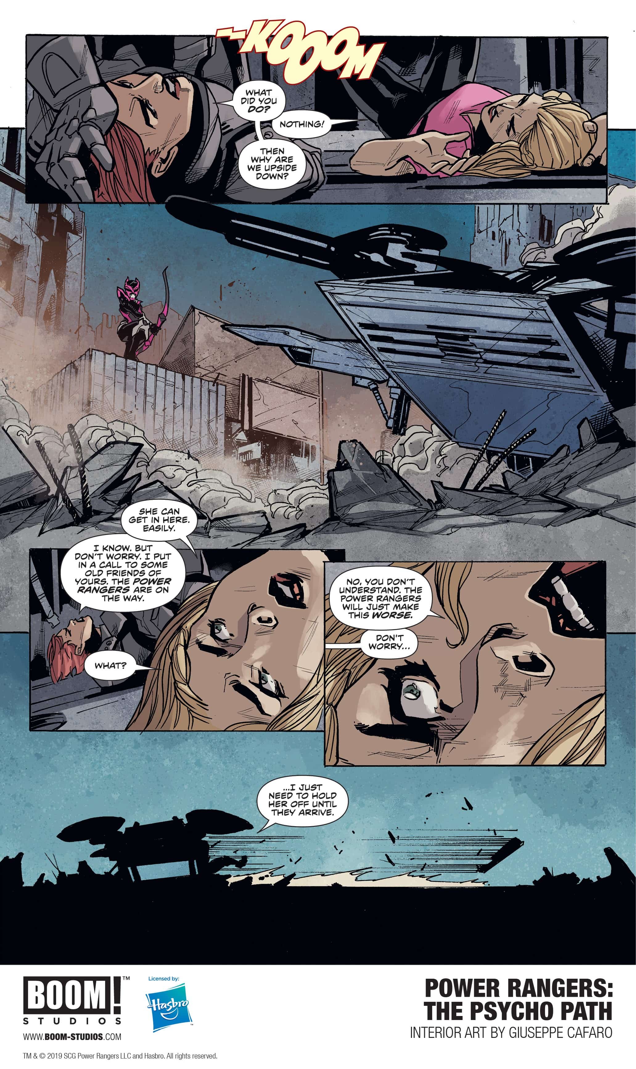 SABAN’S POWER RANGERS: THE PSYCHO PATH First Look – BOOM! Studios