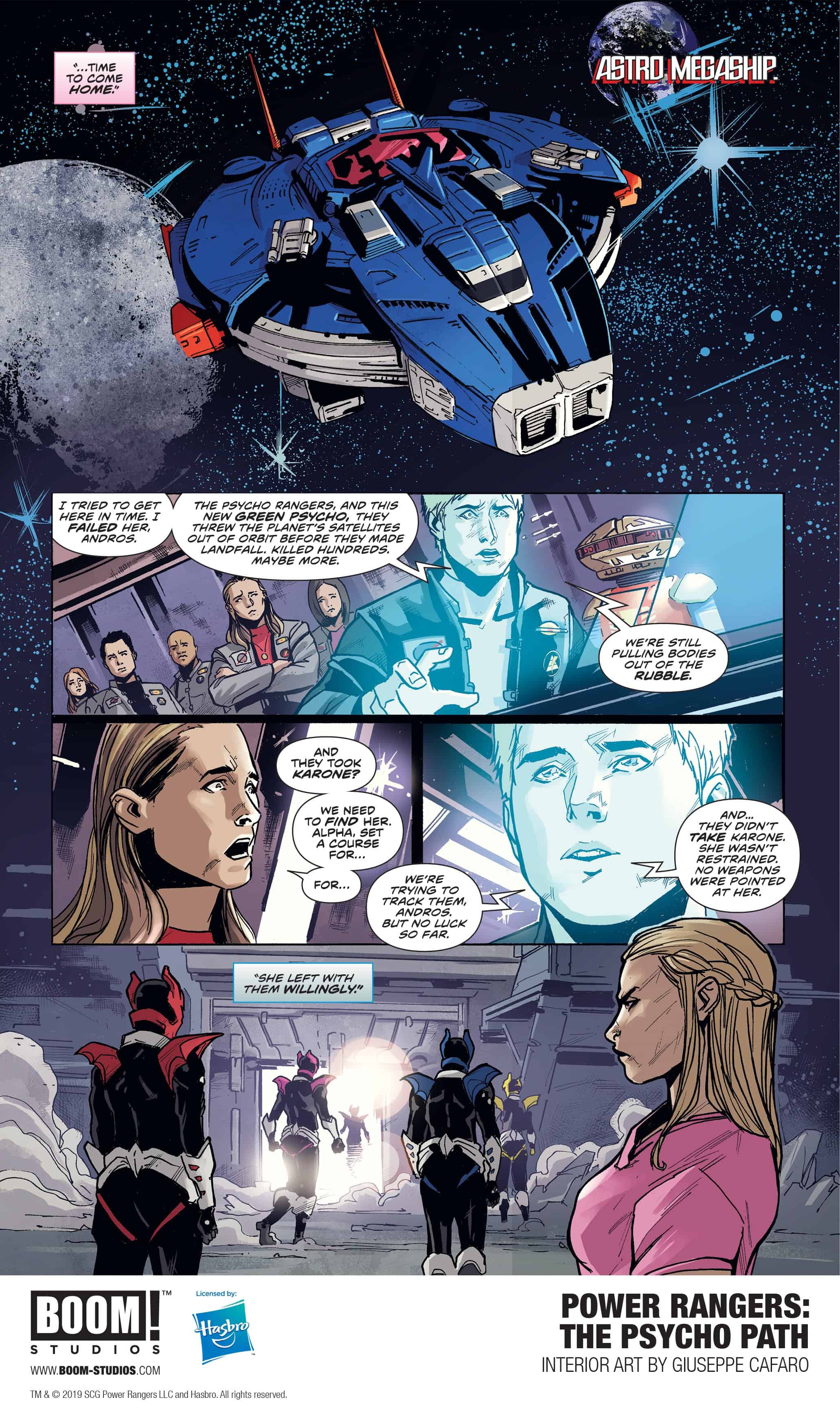 SABAN’S POWER RANGERS: THE PSYCHO PATH First Look – BOOM! Studios