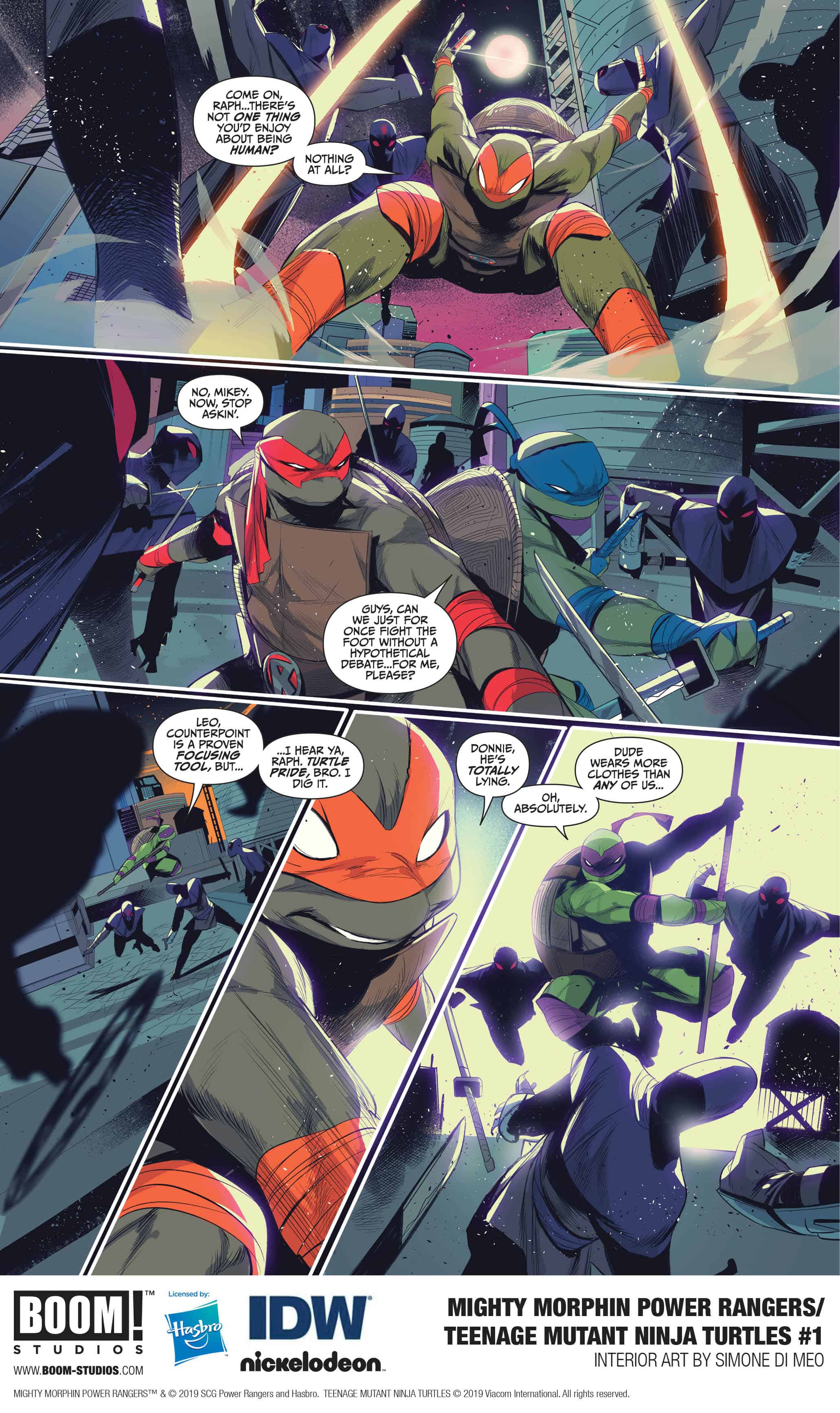 Mighty Morphin Power Rangers/Teenage Mutant Ninja Turtles #1 First Look ...
