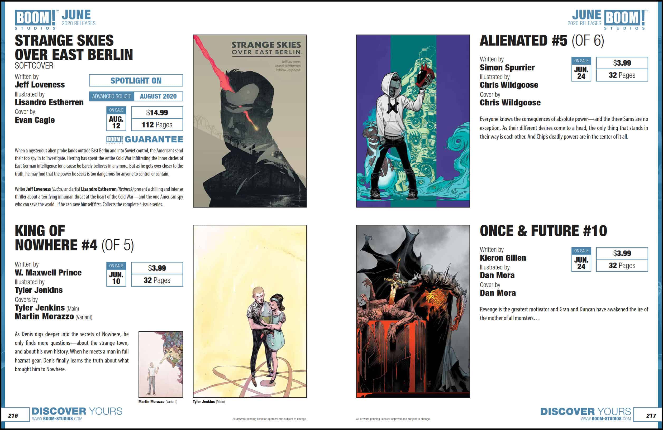Comics On-Sale in June 2020 and Beyond – BOOM! Studios