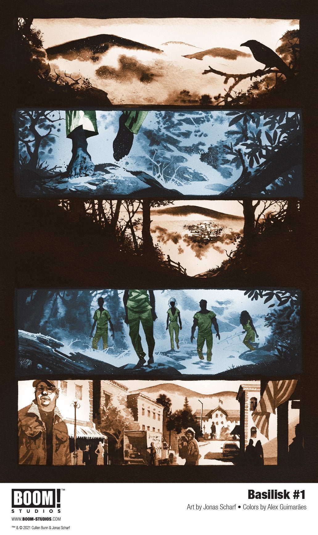 Cullen Bunn and Jonas Scharf Debut New Horror Series BASILISK From BOOM ...