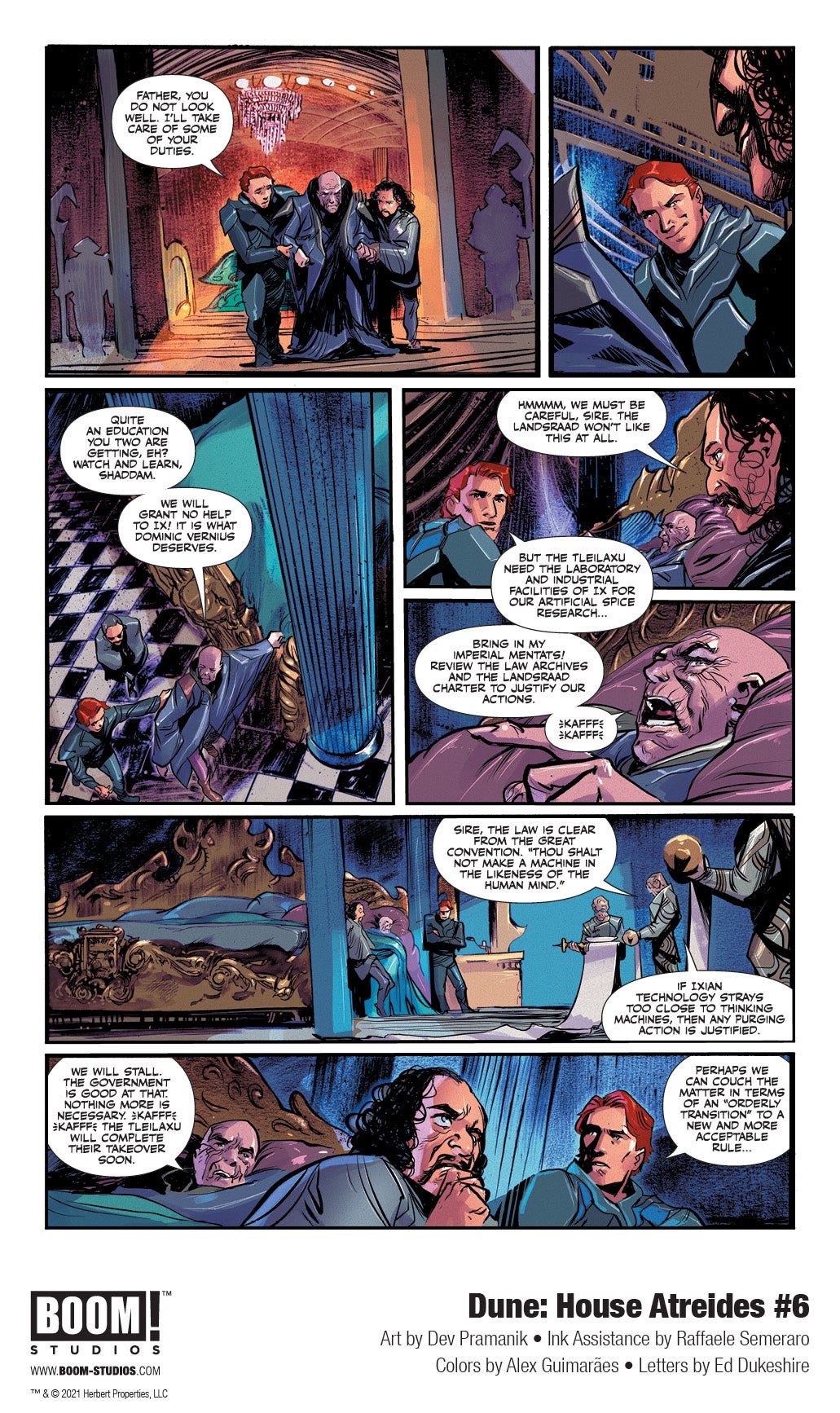 DUNE: HOUSE ATREIDES #6 First Look – BOOM! Studios