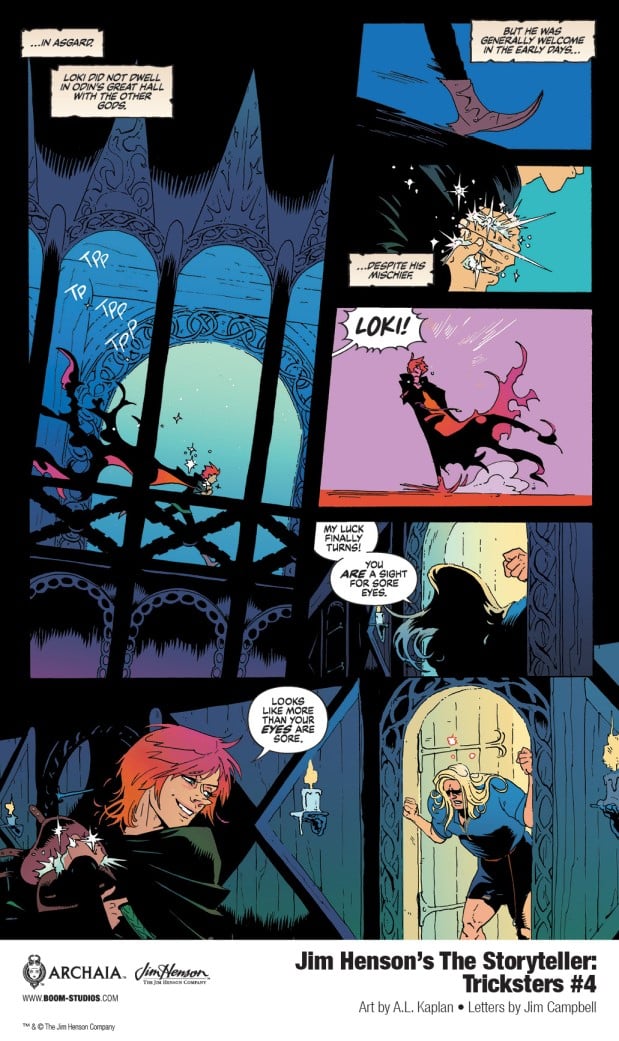 JIM HENSON’S THE STORYTELLER: TRICKSTERS #4 First Look – BOOM! Studios
