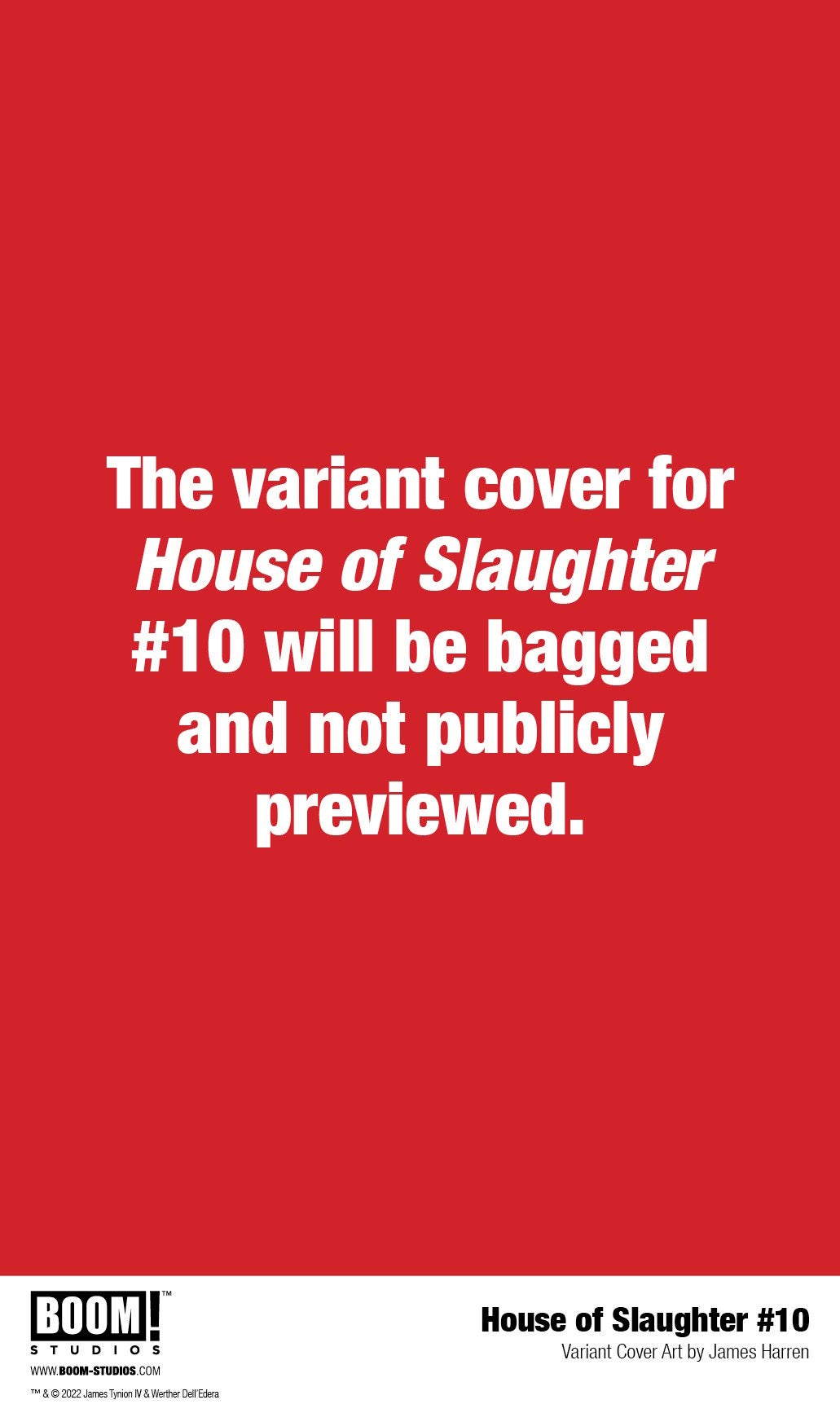HOUSE OF SLAUGHTER #10 First Look - BOOM! Studios