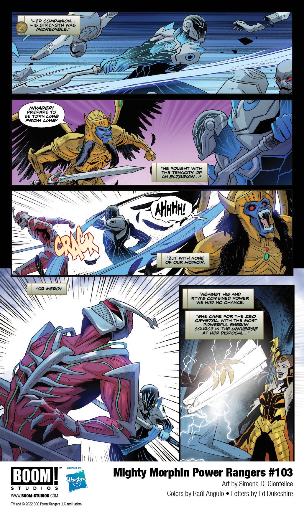 MIGHTY MORPHIN POWER RANGERS #103 First Look - BOOM! Studios