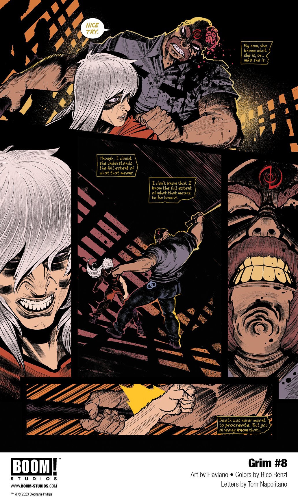 GRIM #8 First Look - BOOM! Studios