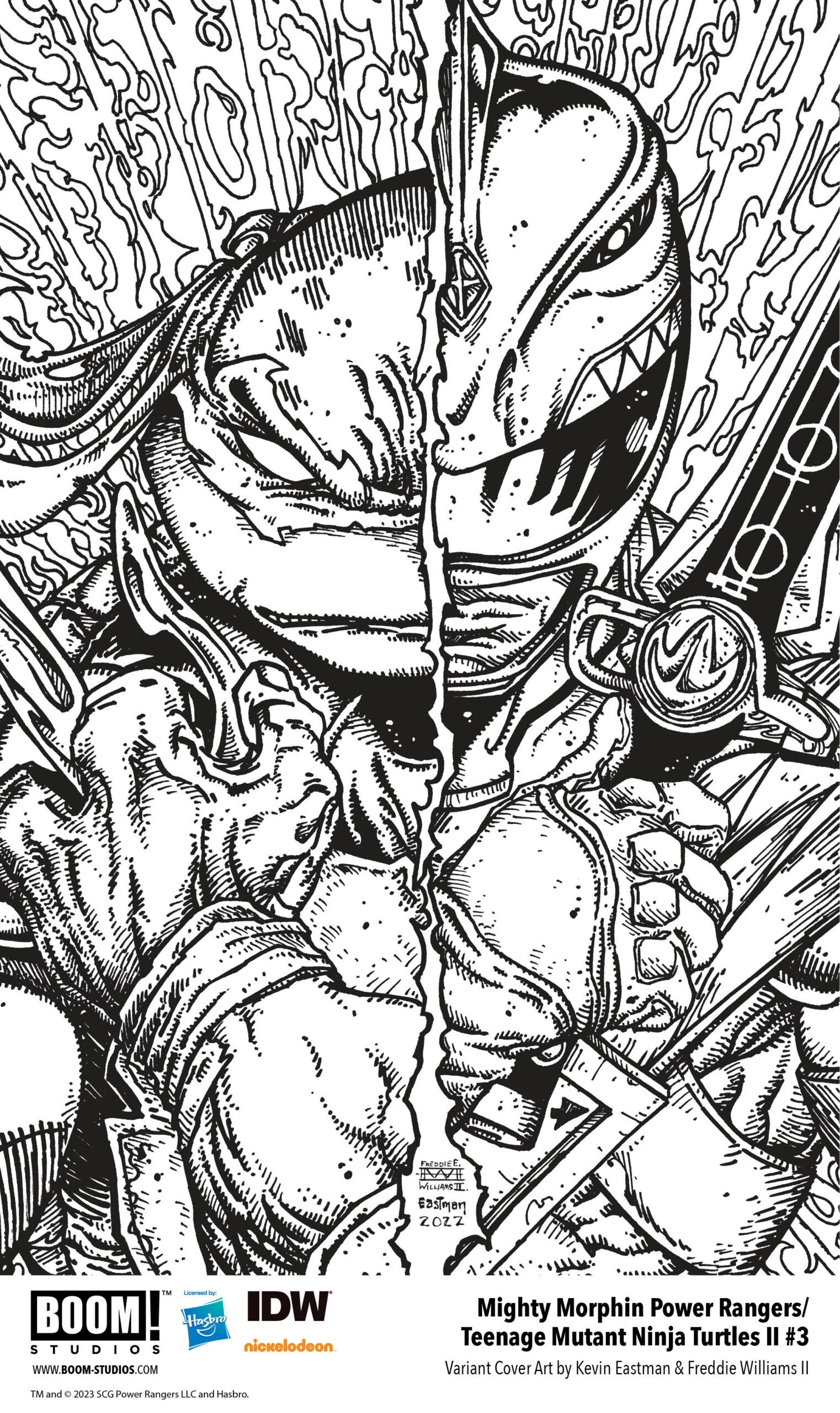 MMPR/TMNT II #3 First Look - BOOM! Studios