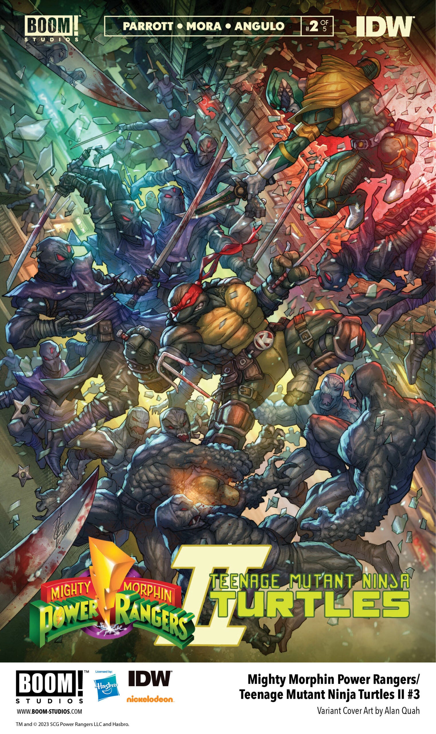 MMPR/TMNT II #3 First Look - BOOM! Studios