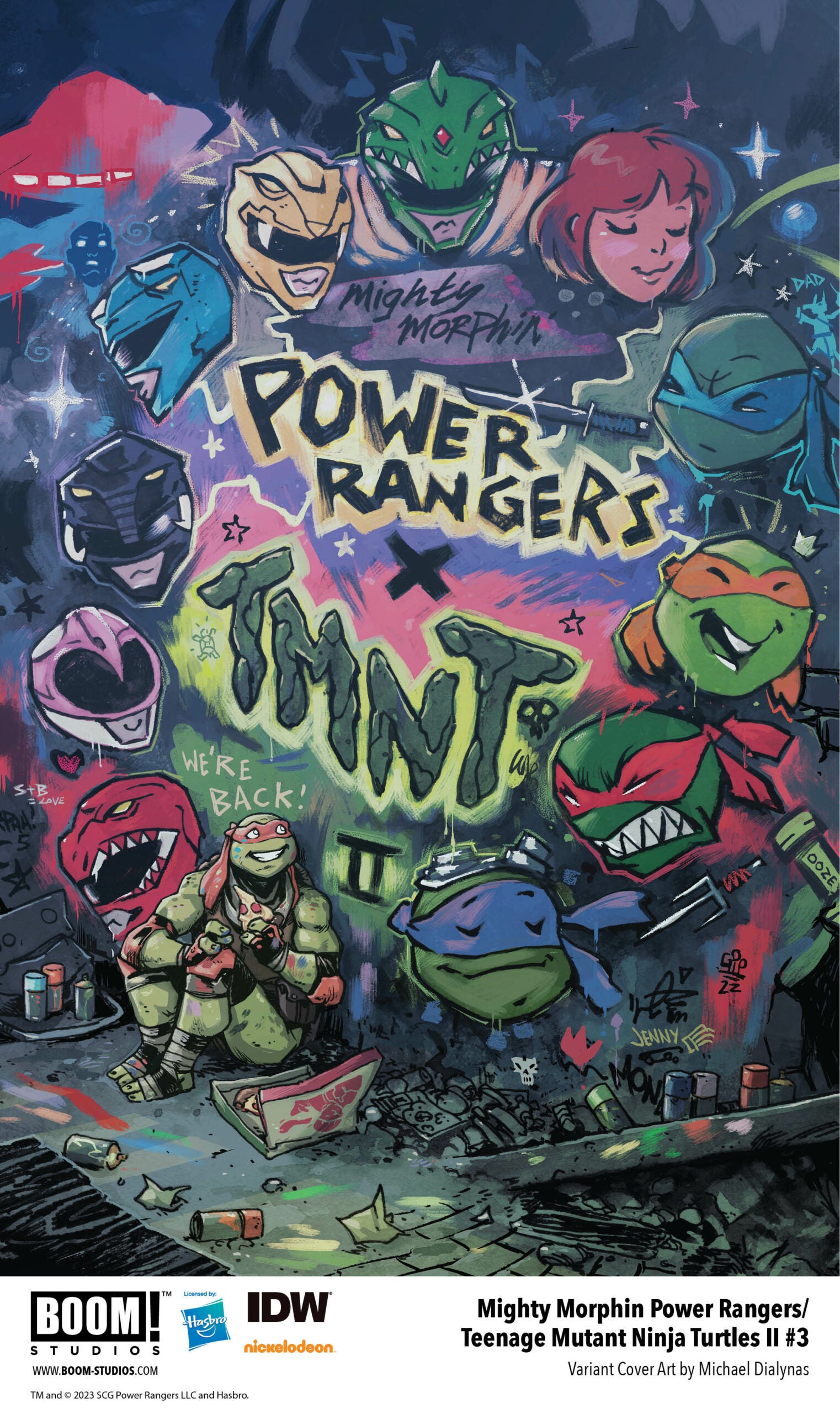MMPR/TMNT II #3 First Look - BOOM! Studios