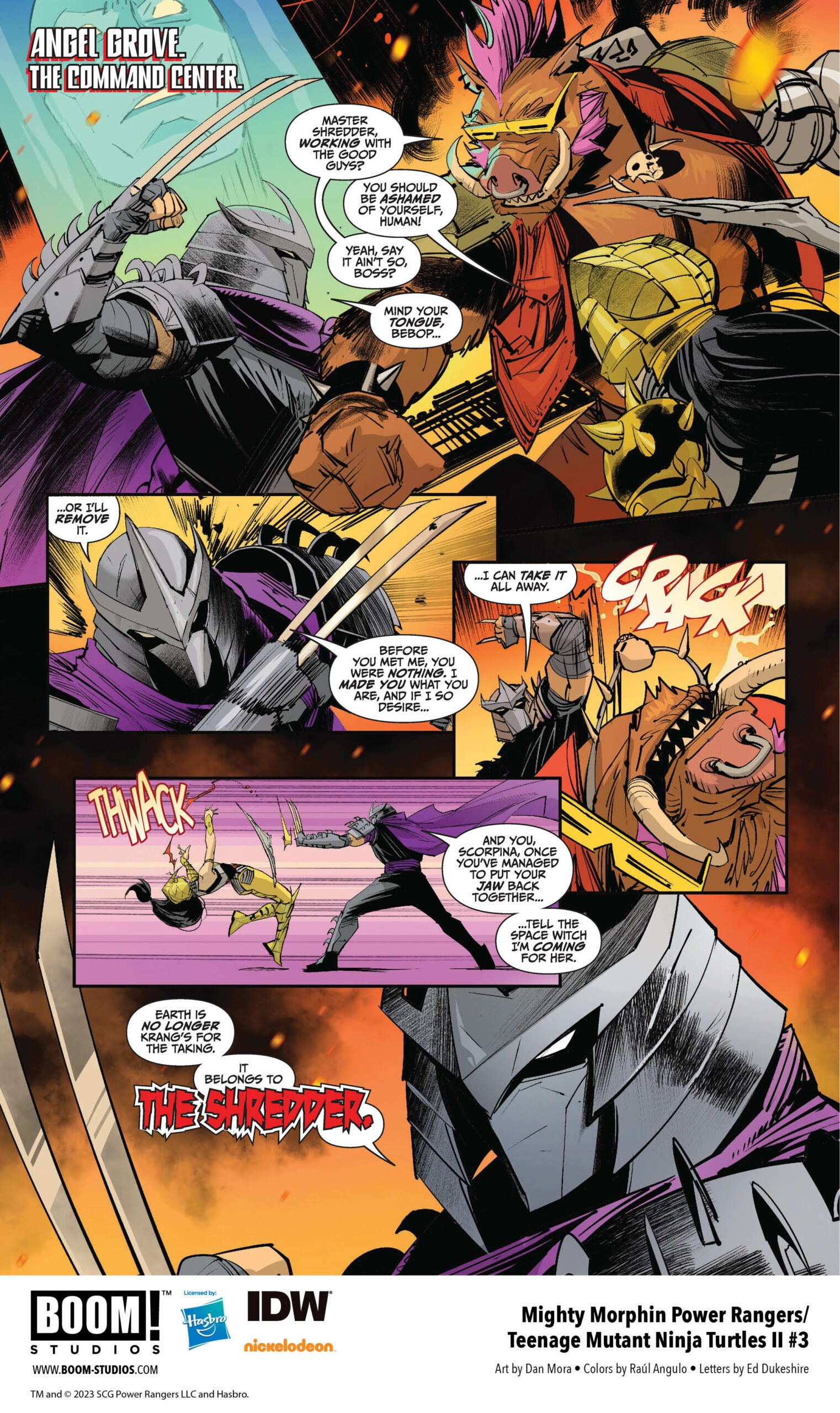 MMPR/TMNT II #3 First Look - BOOM! Studios