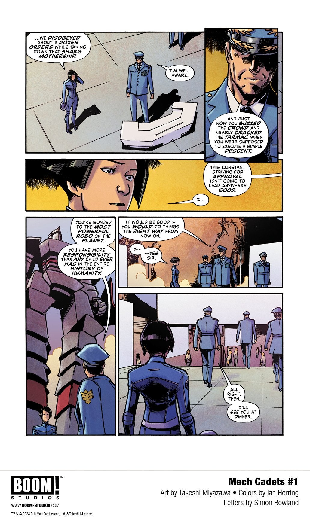 MECH CADETS #1 First Look - BOOM! Studios