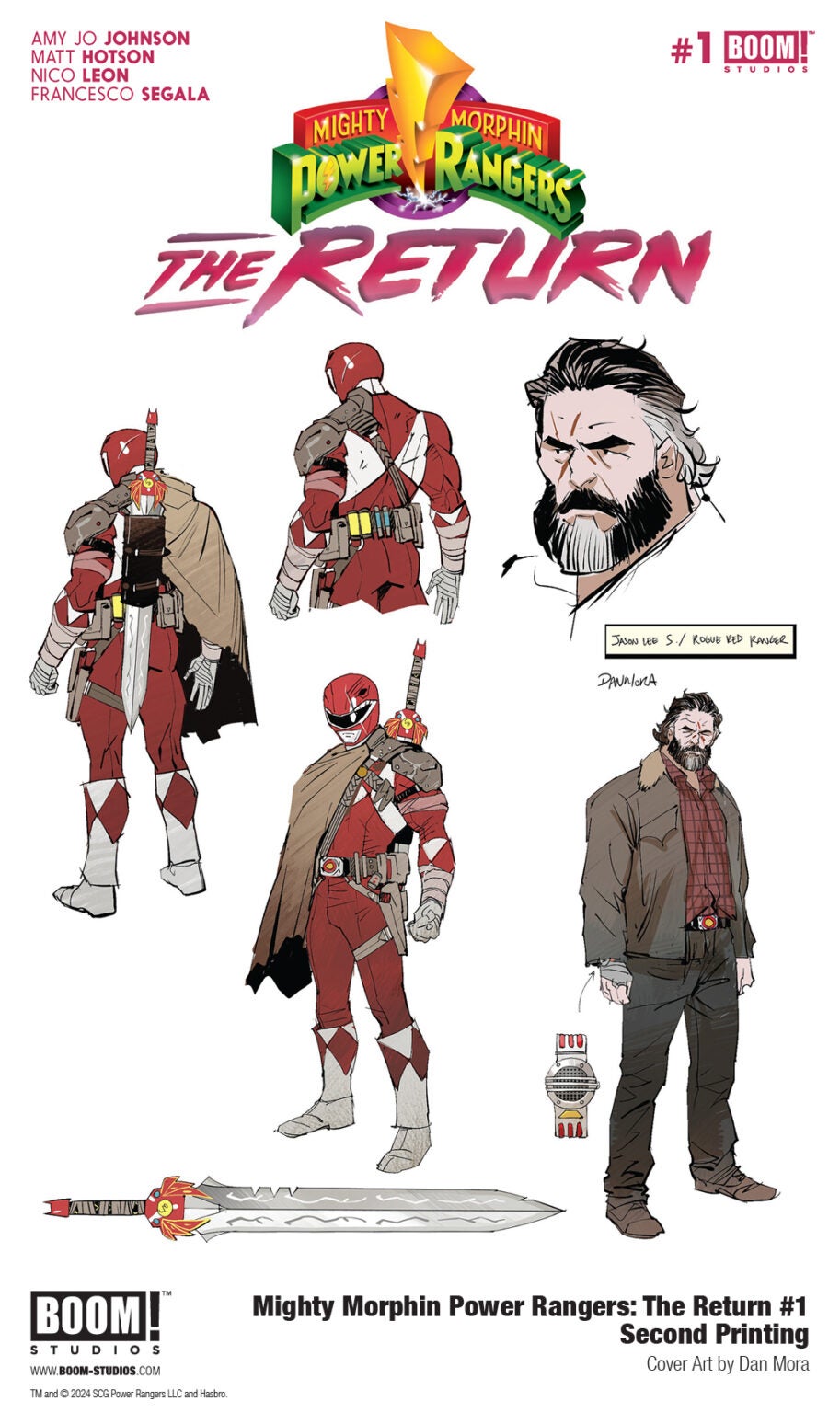 MMPR: THE RETURN #1 Second Printing - BOOM! Studios