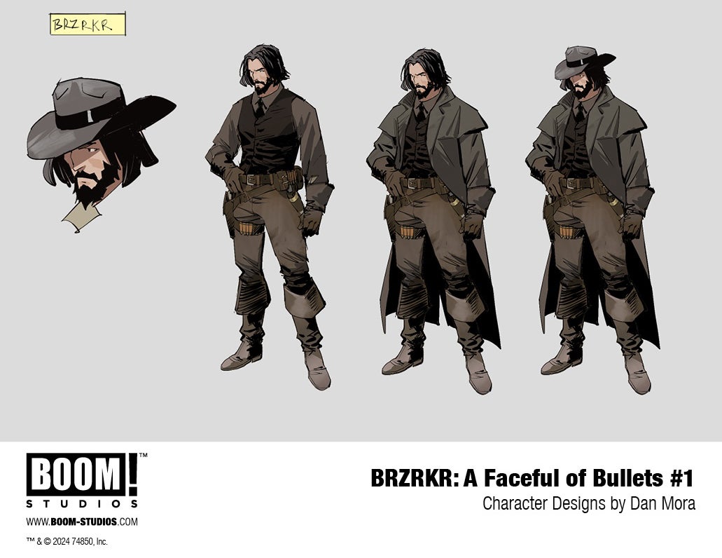 BRZRKR: A FACEFUL OF BULLETS #1 Announcement - BOOM! Studios