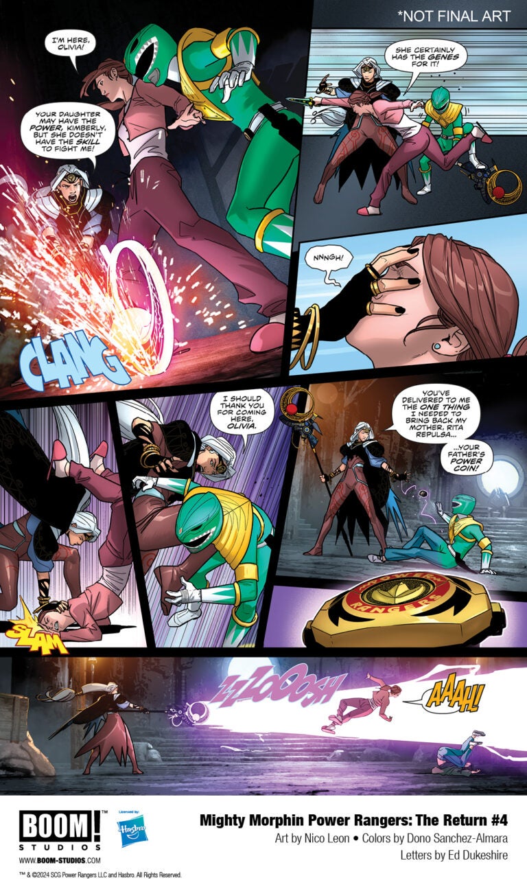MMPR: THE RETURN #4 First Look - BOOM! Studios