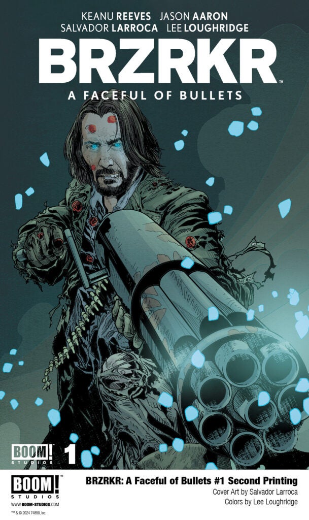 BRZRKR: A FACEFUL OF BULLETS #1 Second Printing - BOOM! Studios