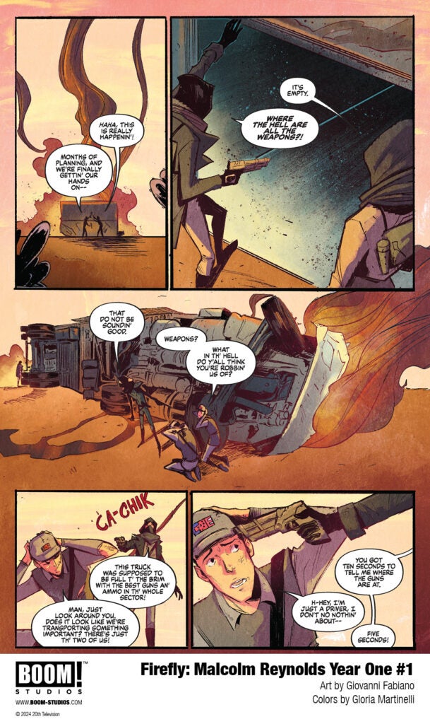 FIREFLY: MALCOLM REYNOLDS YEAR ONE #1 First Look - BOOM! Studios