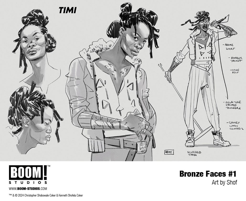 BRONZE FACES Series Announcement - BOOM! Studios