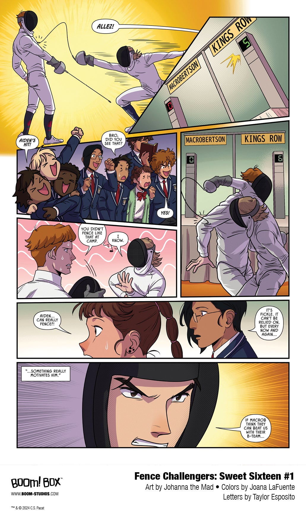 FENCE CHALLENGERS: SWEET SIXTEEN #1 First Look - BOOM! Studios