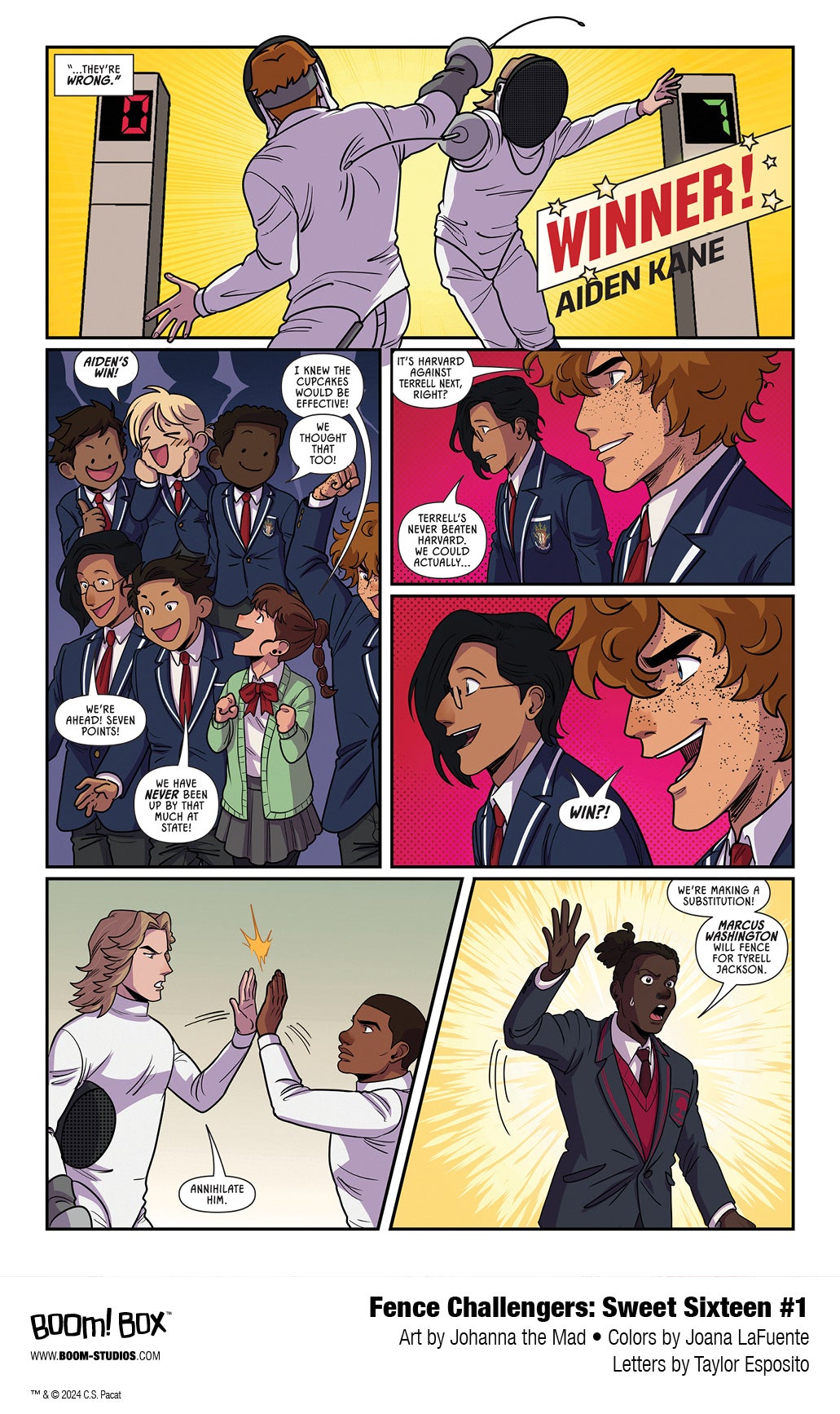 FENCE CHALLENGERS: SWEET SIXTEEN #1 First Look - BOOM! Studios