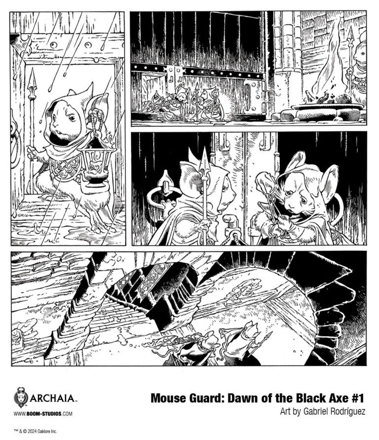 MOUSE GUARD: DAWN OF THE BLACK AXE Series Announcement - BOOM! Studios