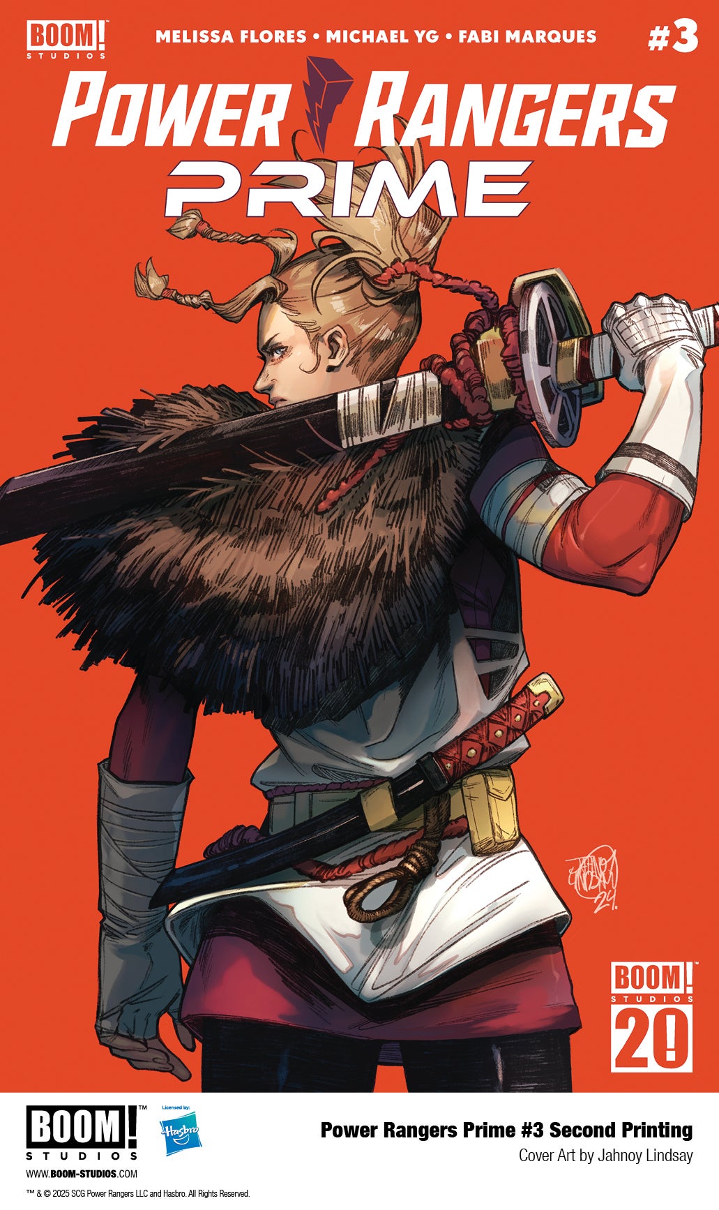 Power Rangers Prime 3 Second Printing Boom Studios