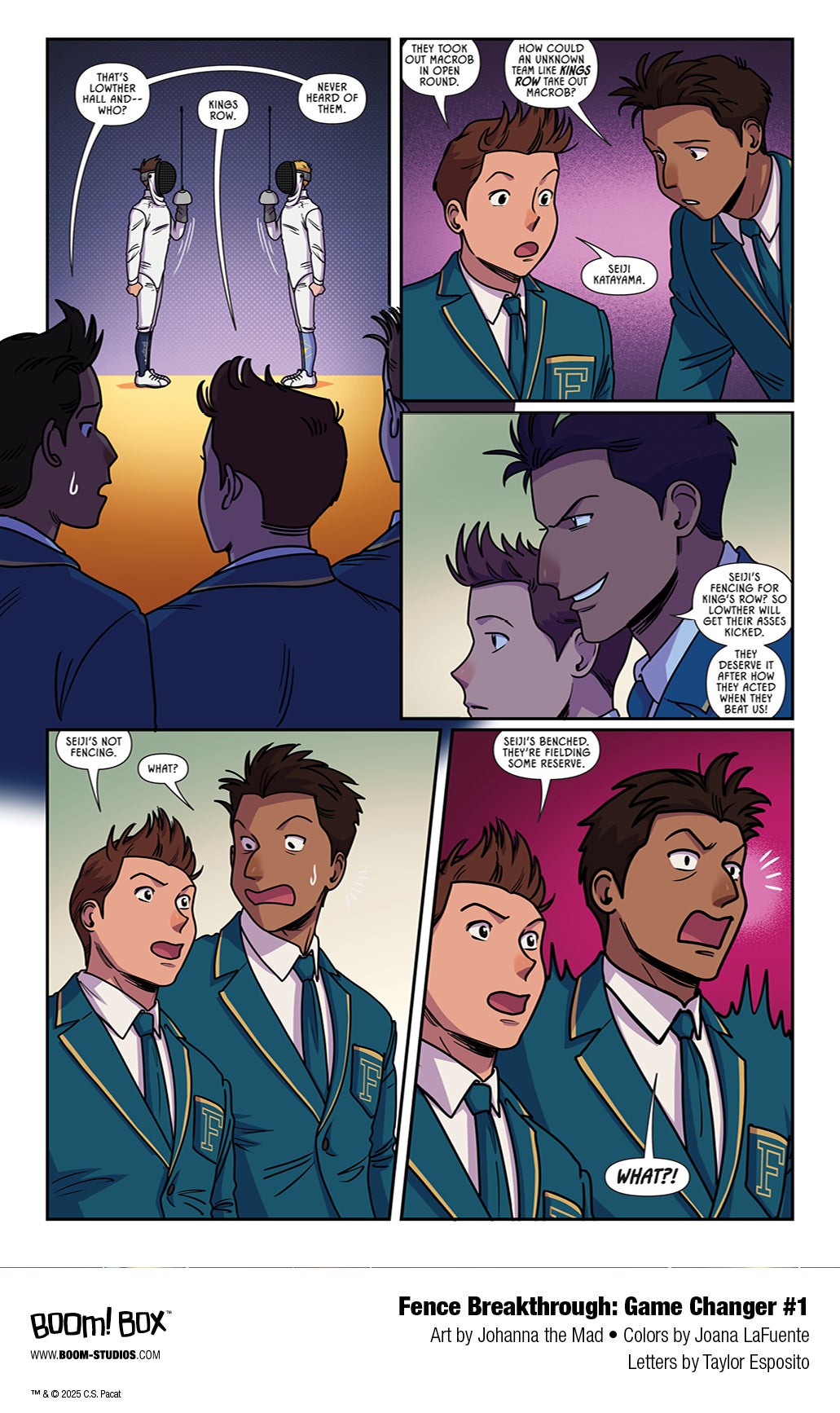 FENCE BREAKTHROUGH: GAME CHANGER #1 First Look - BOOM! Studios